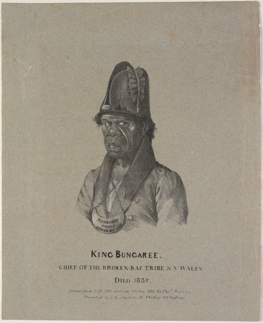 King Bungaree, Chief of the Broken Bay Tribe died 1832 by William Henry ...