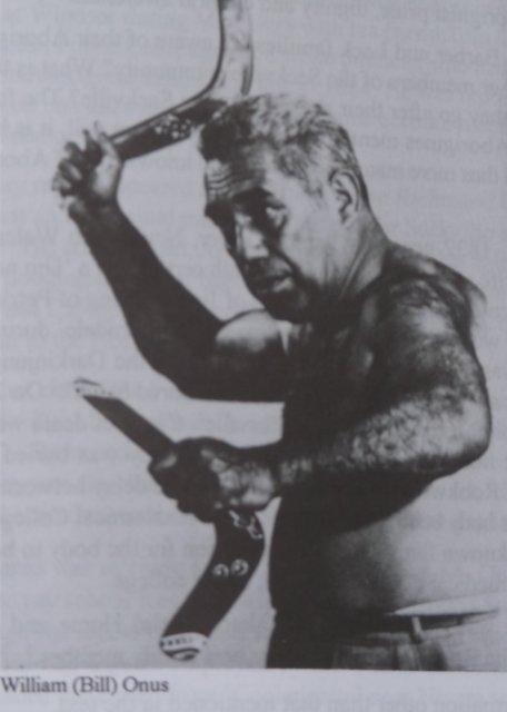 Boomerang throwing by Bill Onus | A History of Aboriginal Sydney