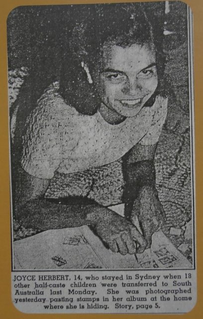 Joyce Herbert (Dukes) in Hiding 1948 | A History of Aboriginal Sydney