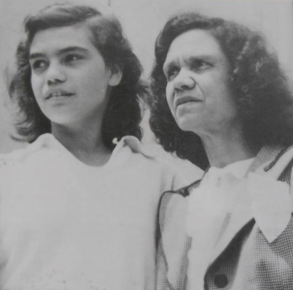 Joyce Herbert (Dukes) with Mother Tess 1948 | A History of Aboriginal ...