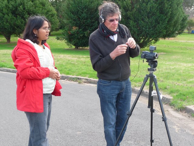 Peter Read & Sheena Kitchener filming at Belgenny Farm, Camden | A ...