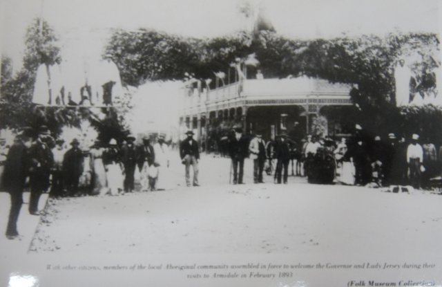 Aboriginal people welcome Gov & Lady Jersey to Armidale Feb 1893 ...