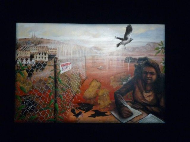 Artwork by Leanne Tobin, Darug Artist, The Native Institute Exhibition ...