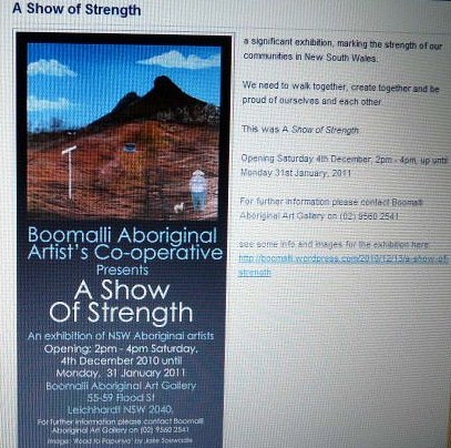 Show of Strength poster | A History of Aboriginal Sydney