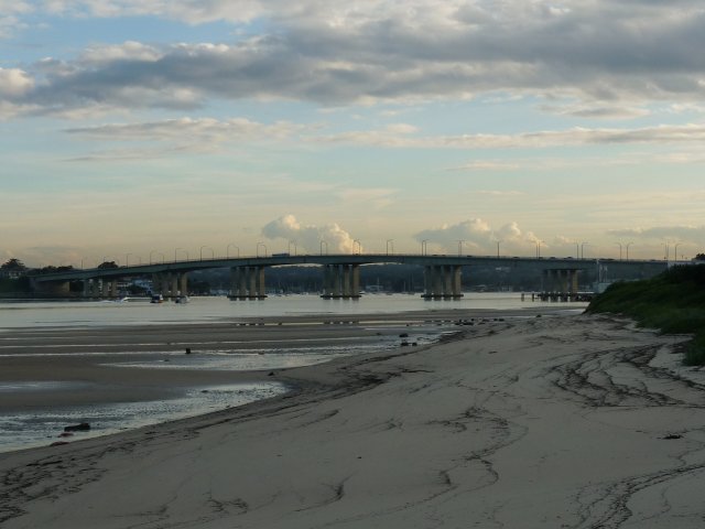 Captain Cook Bridge over Georges River running into Botany Bay | A ...