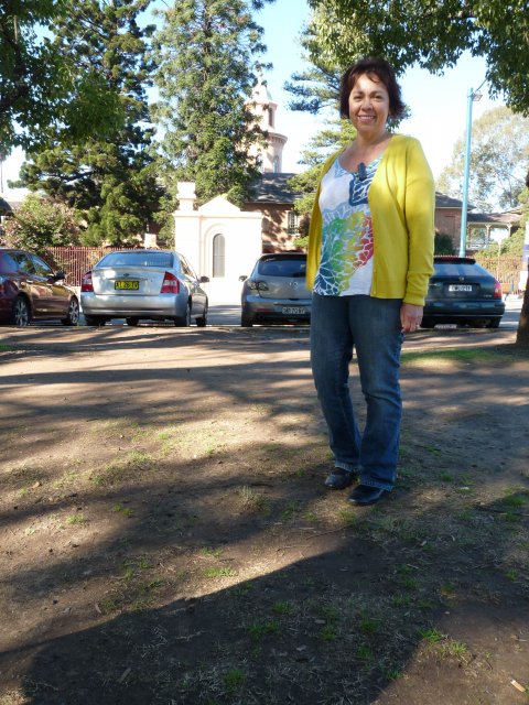 Karen Maber, descendant of George Gilbert revisits site of 1843 Phelps ...