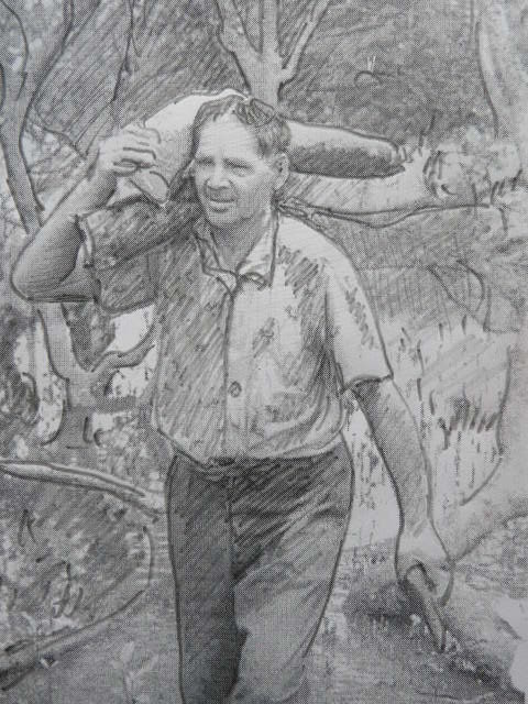 Joe Timbery cutting mangrove wood for boomerangs | A History of ...