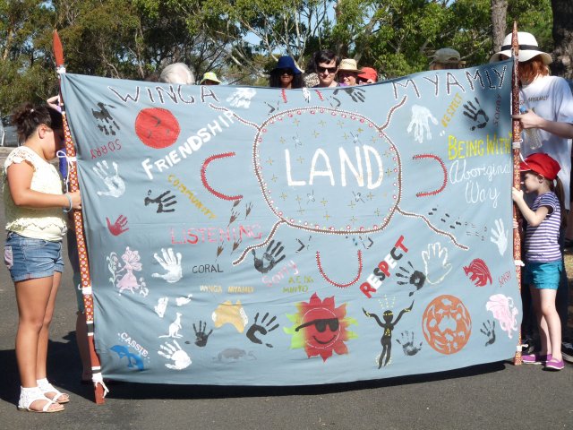 Banner, Appin Massacre Memorial 2012 | A History of Aboriginal Sydney